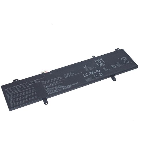 Аккумуляторная батарея для ноутбука Asus S410UA (B31N1707) 11.52V 3650mAh черная