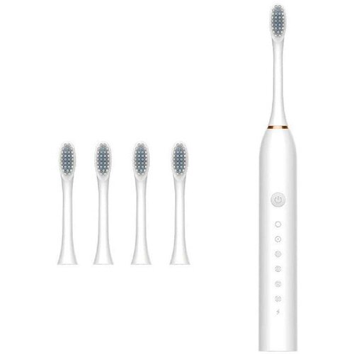 Электрическая зубная щетка Sonic Toothbrush X-3, звуковая, 6 режимов белая