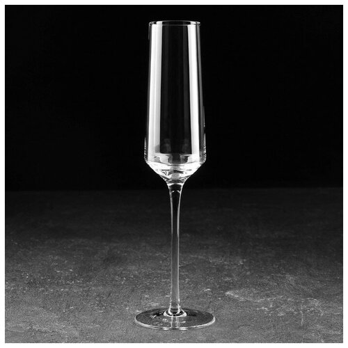 Бокал стеклянный для шампанского Magistro «Алхимия» 230 мл