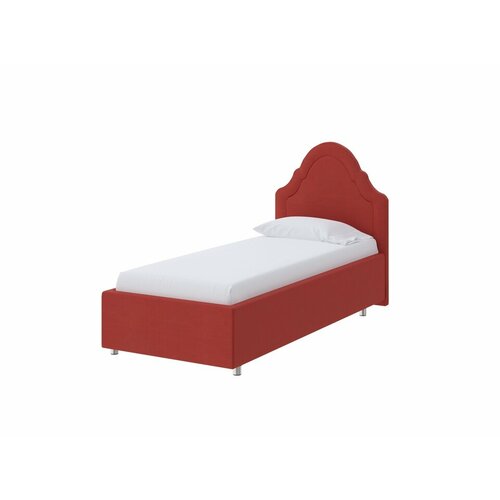 PROxSON Кровать Эльза (Ткань: Велюр Forest 13 Красный) 90x190