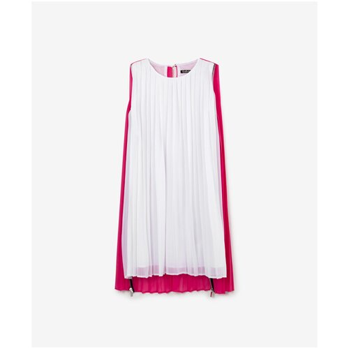 Платье Gulliver, размер 134, белый, розовый