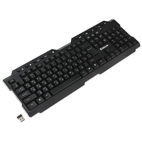 Беспроводная клавиатура Defender Element HB-195 RU, черный [45195]