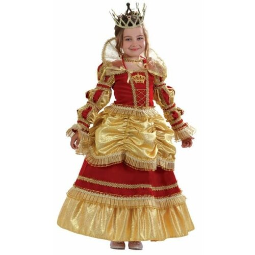 Детские карнавальные костюмы "Королева золотая", размер 28, рост 110 см