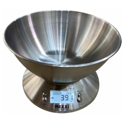 Кухонные электронные весы с металлической чашей до 5кг