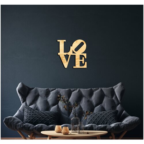 Декор на стену "Любовь буквы", декорация настенная, панно из дерева (Philadelphia Love)