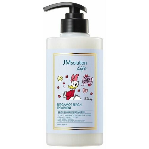 JMSolution Маска-бальзам для волос с экстрактом бергамота LIFE DISNEY BERGAMOT BEACH TREATMENT, 500 мл.