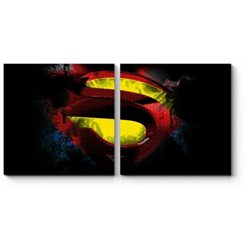 Модульная картина Логотип Супермена130x65