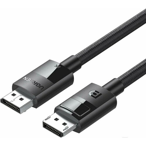 Кабель UGREEN DP114-80390 DisplayPort 1.4 (M) to DisplayPort 1.4 (M), в оплётке, 1m, Black