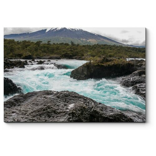 Модульная картина Водопады в чилийском национальном парке 40x27