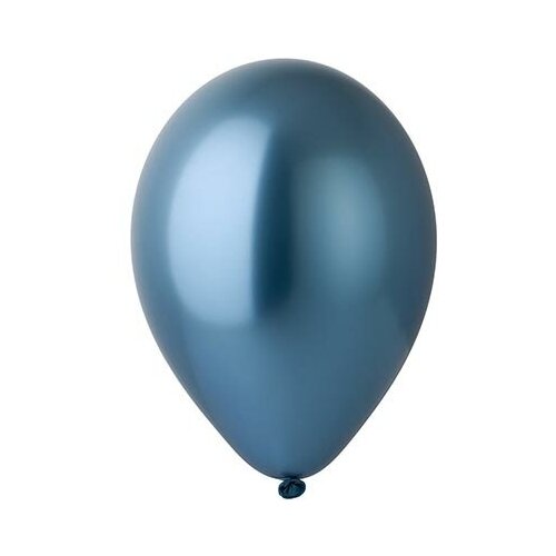 Шар латексный ненадутый И 14"/92 Хром Shiny Blue 36 см (50 в уп)