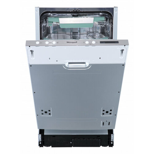 Встраиваемая посудомоечная машина с проекцией времени на полу, авто-открыванием и инвертором Weissgauff BDW 4575 D Inverter AutoOpen Timer Floor