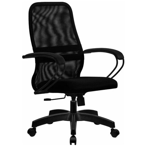Компьютерное кресло METTA SU-C-8 универсальное, обивка: сетка/текстиль, цвет: черный