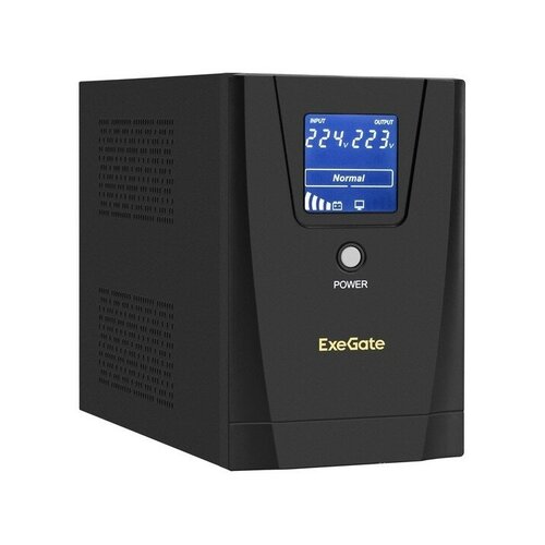 EXEGATE ИБП EX292800RUS ИБП SpecialPro Smart LLB-1500. LCD. AVR.2SH.3C13. USB <1500VA 950W, LCD, AVR, 2 Schuko+3 C13, USB, съемн. кабель, металлический