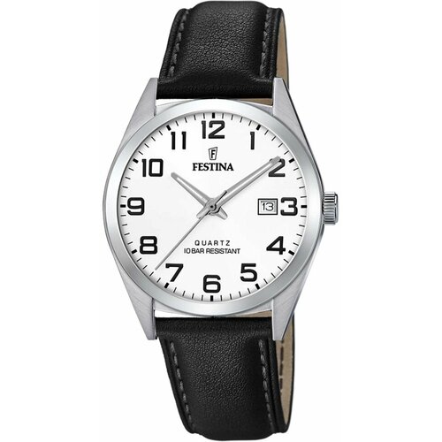 Наручные часы FESTINA Classics F20446/1, белый, коричневый
