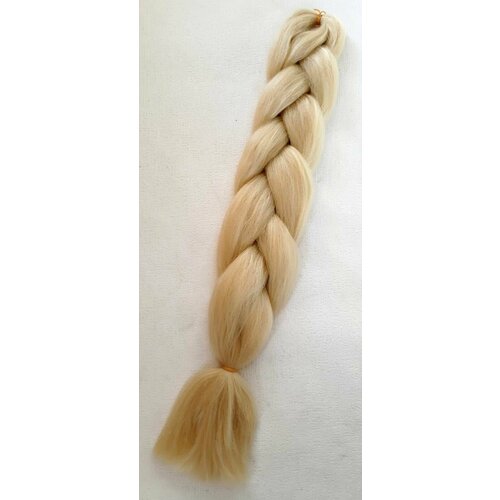 Канекалон-коса однотонная, цвет блонд, 60см, 100гр, 1 шт