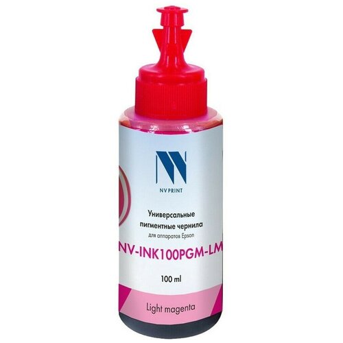 Чернила NV Print INK100PGM Light Magenta (NV-INK100PGM-LM)