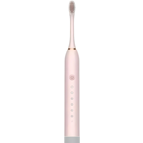 Электрическая зубная щетка Sonic Toothbrush X-3 / беспроводная звуковая щетка, розовый