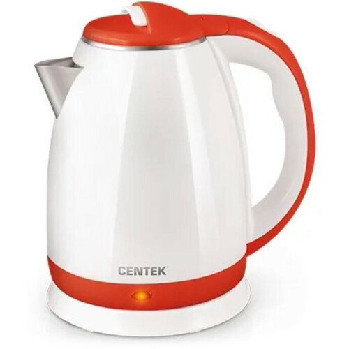 Чайник электрический Centek CT-1026 RED, 1.8 л, 2000 Вт, бело-красный