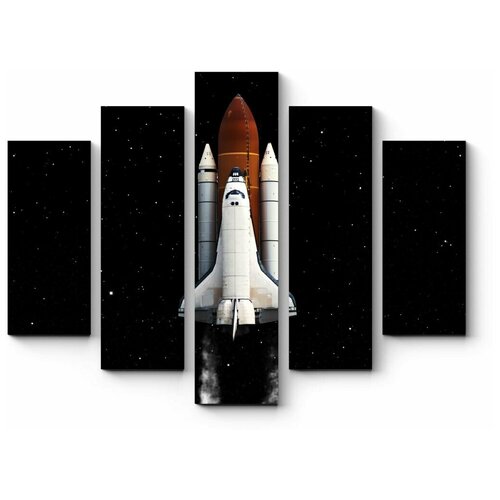 Модульная картина Взлёт космического шаттла 115x92