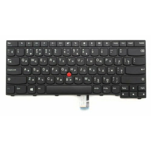 Клавиатура для Lenovo SN20L82480 черная с черной рамкой и стиком