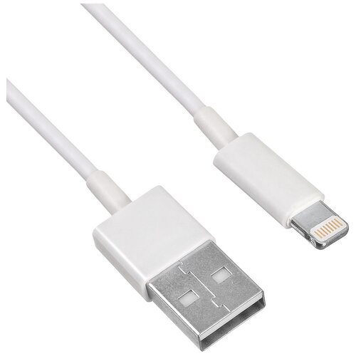 Кабель Buro USB-IP-1.2 USB - Apple Lightning, 1.2 м, 1 шт., белый