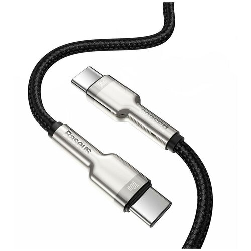Кабель USB-C BASEUS Cafule, Type-C - Type-C, 5A, 100W, 2 м, черный