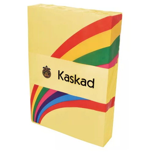 Бумага цветная Kaskad 608.053, 80гр, А4, пастель желтая, 500л