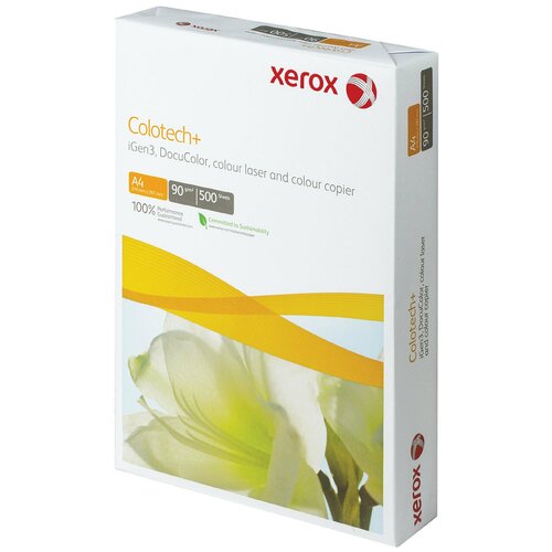 Бумага XEROX COLOTECH PLUS, А4, 90 г/м2, 500 л, для полноцветной лазерной печати, А++, Австрия, 170% (CIE), 003R98837