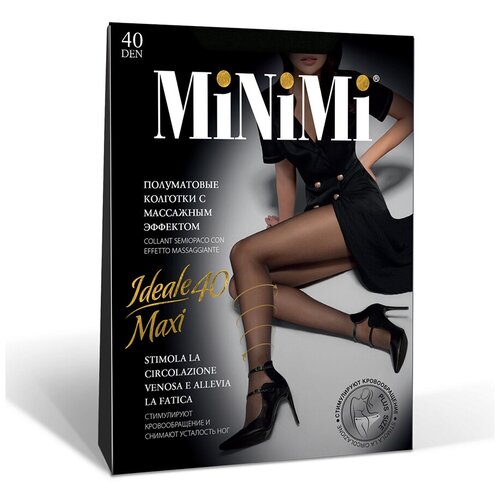 Колготки MiNiMi Ideale Maxi, 40 den, размер 6, черный