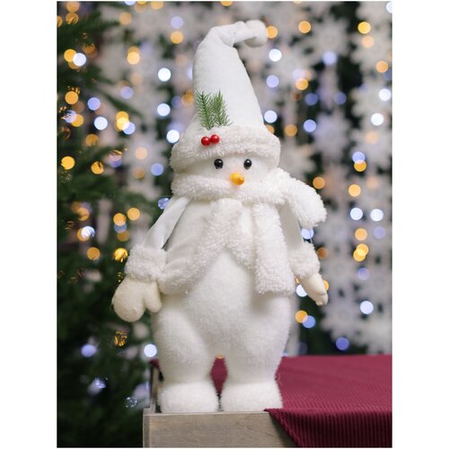 Новогодняя фигурка Снеговик, 39 см