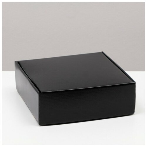 Коробка подарочная Сима-ленд 23 х 23 х 8 см, черный