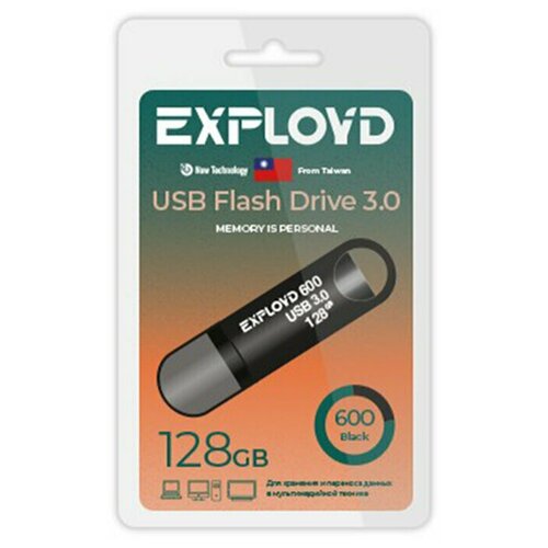 USB Flash Drive 128GB Exployd 600 EX-128GB-600-Black