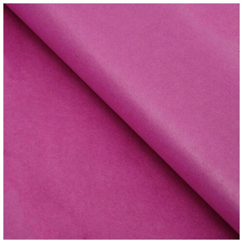 Бумага упаковочная тишью, ярко-розовая, 50 х 66 см