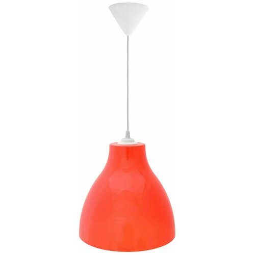 Светильник подвесной, пластик, красный, Ø280х260 мм НСБ 21-60-042