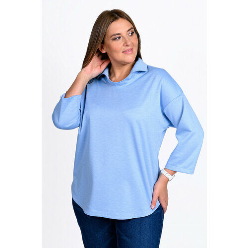 Блуза  SVESTA, размер 60, голубой