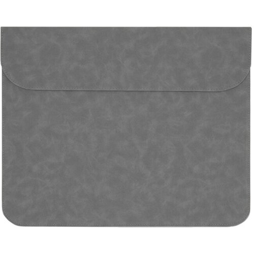 Чехол для MacBook Air 13.6 M2 2022 / Pro 14 2021 Nova Store Leather Eco Case Grey