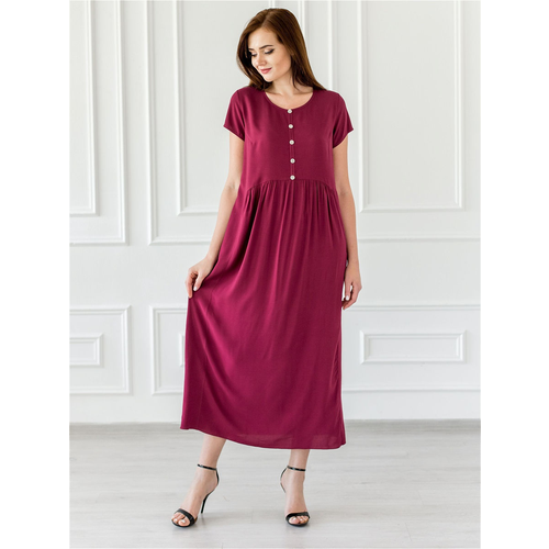 Платье Текстильный Край, размер 60, красный
