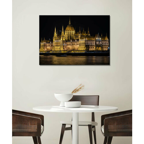 Интерьерная картина на холсте - Парламент Будапешт 1 30х40