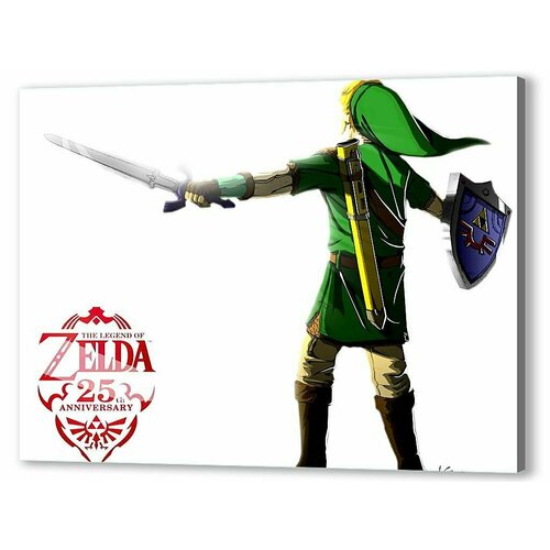 Плакат, постер на холсте The Legend Of Zelda 25th Anniversary. Размер 21 х 30 см