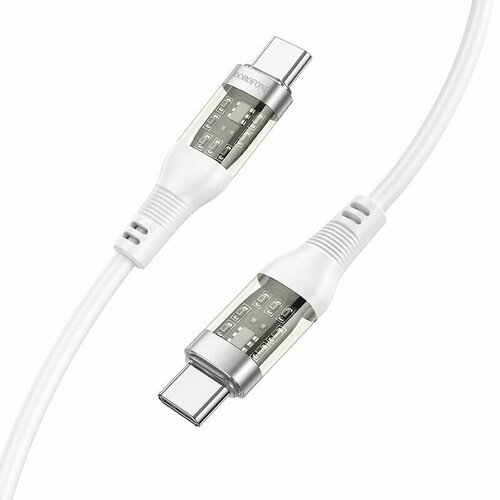 Кабель PD60W (TYPE-C-TYPE-C) 1.2м BOROFONE BU37 Белый
