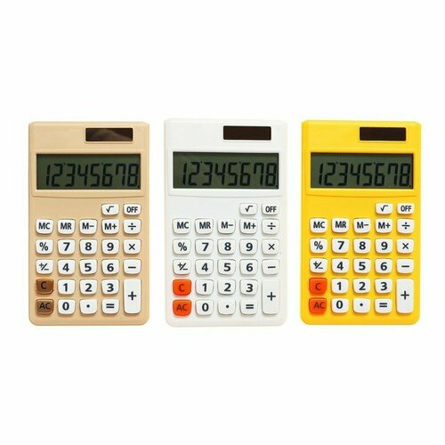 Калькулятор настольный 08-разрядный (комплект из 5 шт)