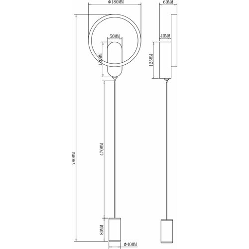 Настенный светильник (бра) FR6110WL-L15B
