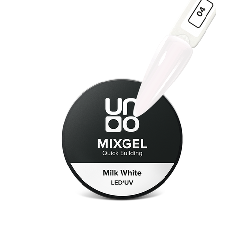 UNO, Полиакриловый гель MIXGEL Milk White, камуфлирующий, шайба 30 г