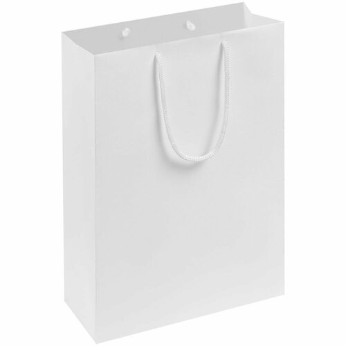 Пакет «Крафт», M, белый, 23х35х10 см, бумага