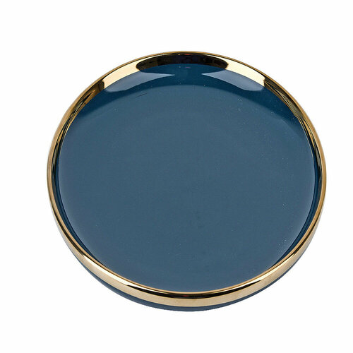 Тарелка фарфоровая, 20,5х20,5х3 см Nouvelle, Royal line. Midnight Blue