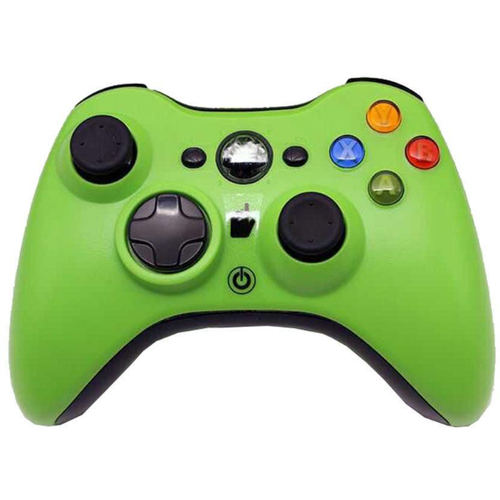 Беспроводной джойстик геймпад MyPads для игровой приставки Microsoft Xbox 360 Wireless Controller зеленый (NSF-00003)