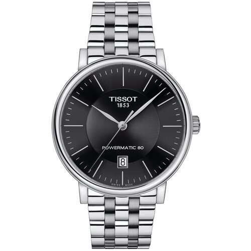 Наручные часы TISSOT T-Classic, серебряный, черный