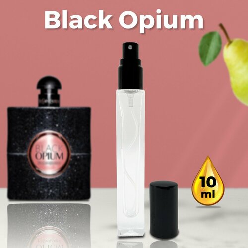 "Black Opium" - Духи женские 10 мл + подарок 1 мл другого аромата