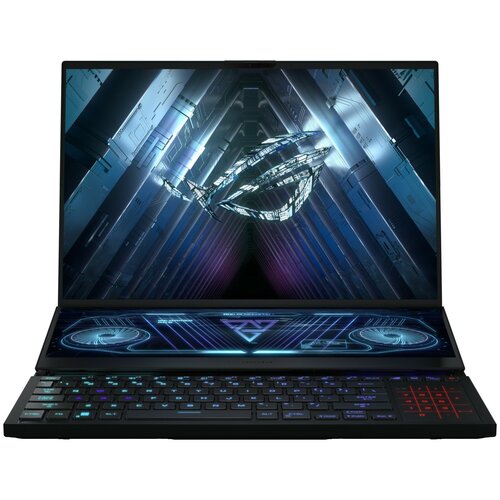 16" Ноутбук ASUS ROG Zephyrus Duo GX650GX650RS-LO052W 2560x1600, AMD Ryzen 9 6900HX 3.3 ГГц, RAM 16 ГБ, DDR5, SSD 1 ТБ, NVIDIA GeForce RTX 3080, Windows 11, RU, 90NR0B11-M00280, черный