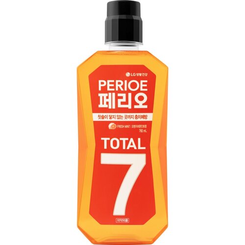 Perioe ополаскиватель TOTAL 7 FRESH, 760 мл, цитрусово-мятный, оранжевый
